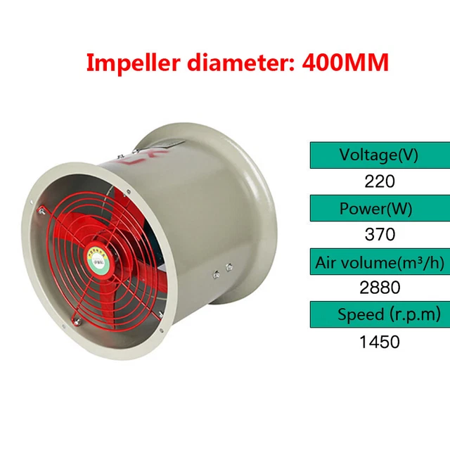 220V EXPLOSION PROOF Fan Blower Axial Fan Spray Booth Paint Fume ...