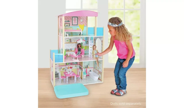 JUPITER WORKSHOPS LAKESIDE Fashion Wooden Dolls House Kids Play Set ...