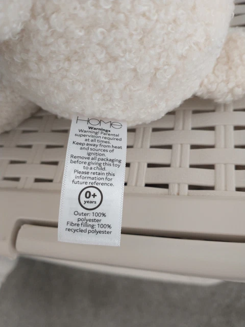 BRAND NEW WHITE Teddy Bear Soft Toy Plush - ideal for mother's day £6. ...