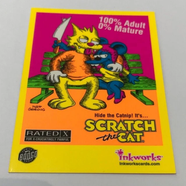 INKWORKS 2001 THE Simpsons Mania Trading Card Blacklight Chase Card S8 ...