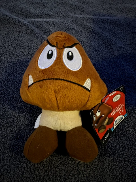 SUPER MARIO GOOMBA Plush Toy, Super Mario Bros, Nintendo, Rare, Tagged ...