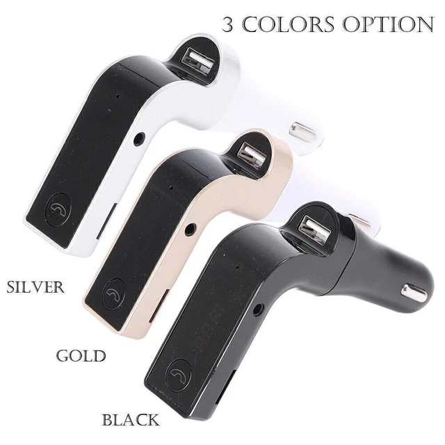 WIRELESS CAR FM Transmitter Plug-in U Disk MP3 Hands Free Call Kit gk £ ...