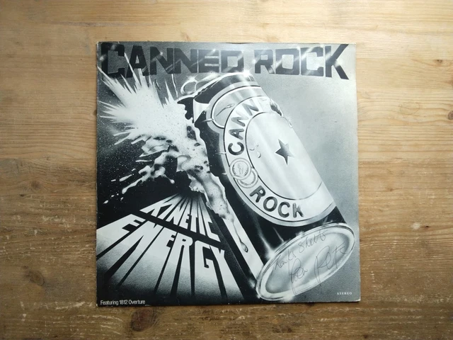 CANNED ROCK KINETIC Energy Very Good + album disque vinyle CAN002 SIGNÉ ...