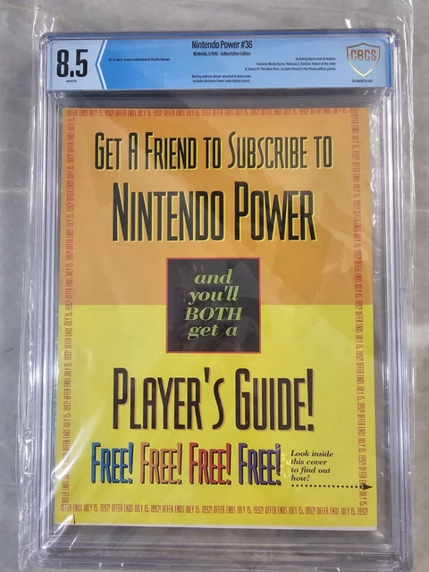 NINTENDO POWER ISSUE #36 (1992) Darkwing Duck Cover CBCS Not CGC £111. ...