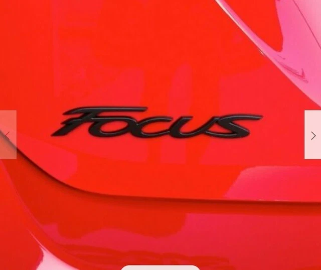 BLACK FORD FOCUS BOOT BADGE Rear Emblem Mk3 2011-2017 TDCi Zetec Ghia ...