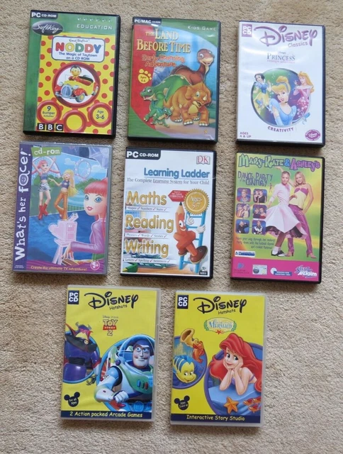 CHILDREN'S PC CD-ROM Educational / Activity Games Ages 4+ Bundle x 8 £1 ...
