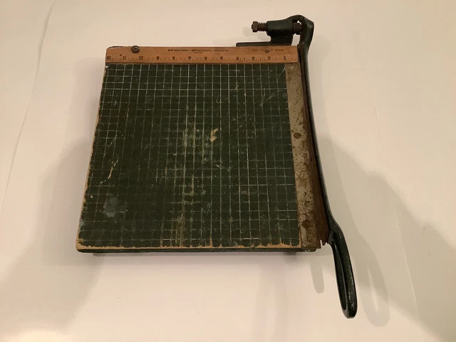 VINTAGE MILTON BRADLEY Monarch 12" Paper Cutter Usa - Works Great ...