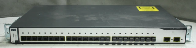 CISCO CATALYSEUR WS-C3750-24FS-S Géré Interrupteur 24 Ports EUR 64,49 ...