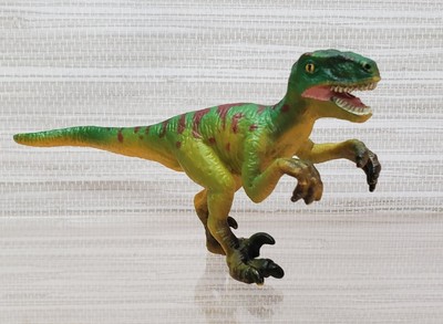SCHLEICH GREEN VELOCIRAPTOR Raptor Heavy Realistic Jurassic Dinosaur 10 ...