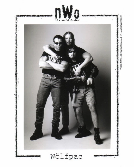WCW NWO WOLF PAC SCOTT HALL, KEVIN NASH, X-PAC 8x10 PROMO PHOTO REPRINT ...
