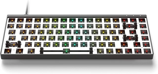 MECHANICAL GAMING KEYBOARD Chassis 75% Layout RGB Hot-Swappable Fully ...