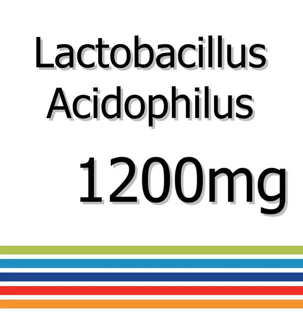 LACTOBACILLUS ACIDOPHILUS 1200MG x 90 Tablets - Supports Healthy Skin £ ...