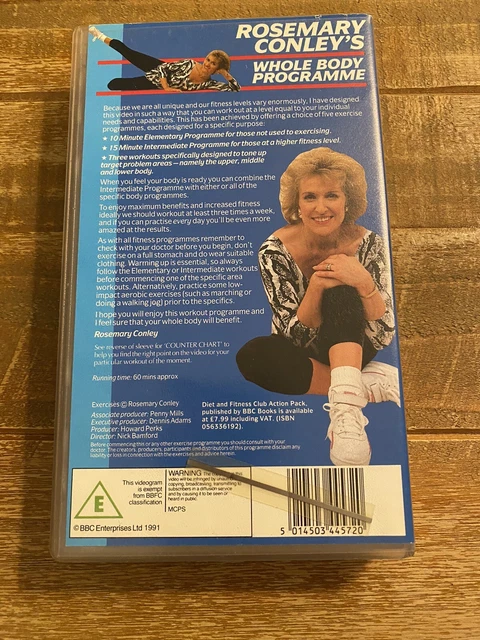 ROSEMARY CONLEY’S WHOLE Body Programme VHS Video Exercise Workouts BBC ...