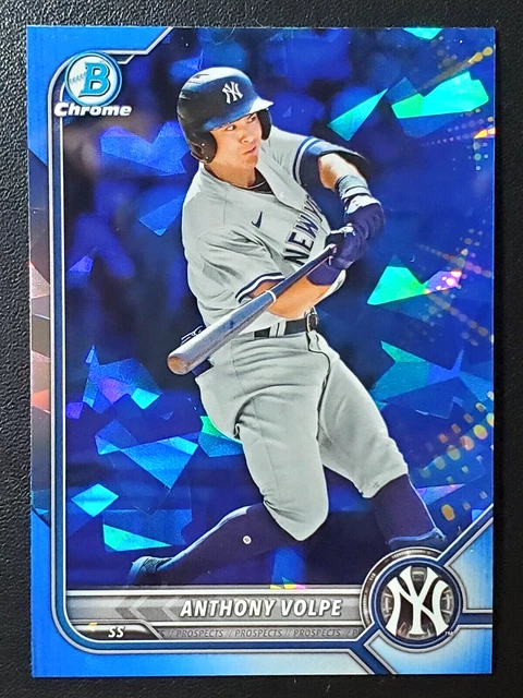 RÉFRACTEUR SAPHIR ANTHONY VOLPE 2022 Bowman Draft BDC-68 New York YANKEES ! EUR 7,69 - PicClick FR