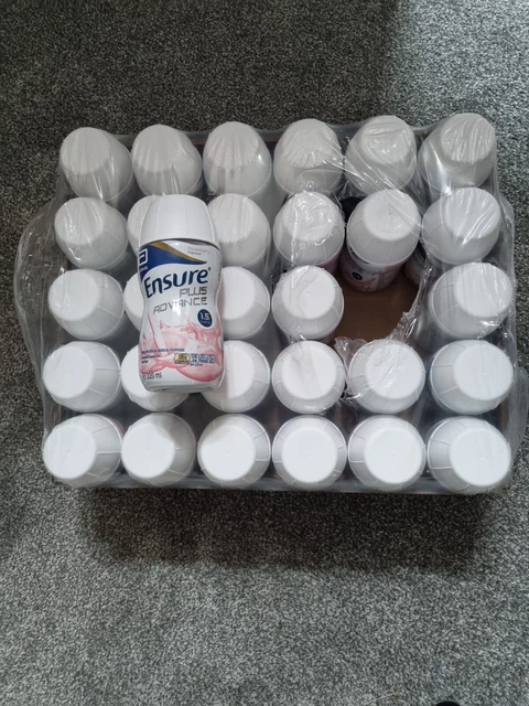 ENSURE PLUS ADVANCE Milkshake Style Strawberry Drinks 220ml X 30 Full ...
