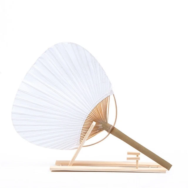 DIY BAMBOO HANDLE Fan Calligraphy Circular Fan New Paper Fan $7.91 ...