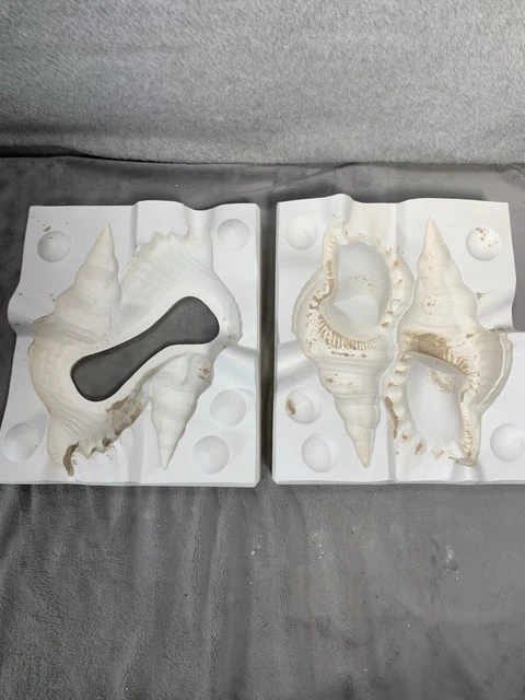 VINTAGE MOLD SLIP Casting Ceramic Of Shell Ashtray $71.98 - PicClick