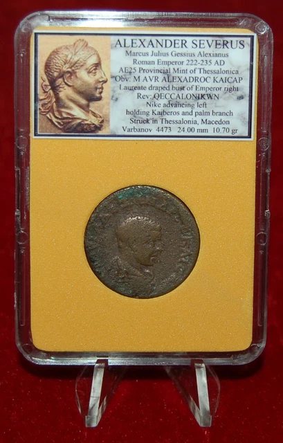 ROMAN EMPIRE COIN ALEXANDER SEVERUS Nike Holding Kaiberos on Reverse ...
