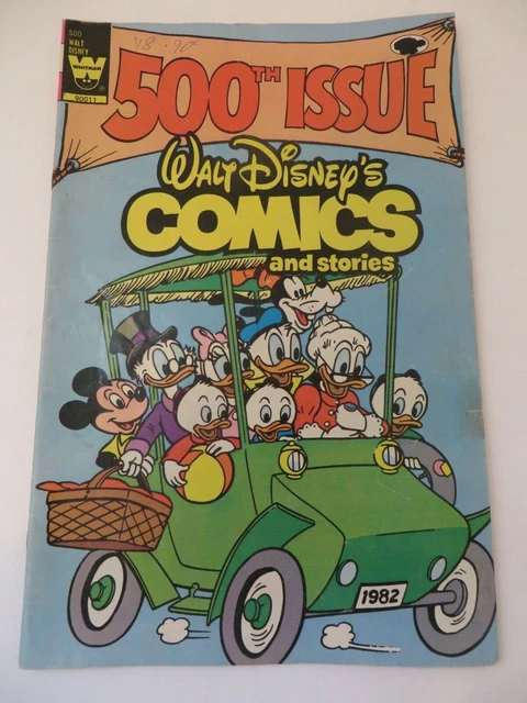 1982 Whitman Comic Walt Disneys Comics And Stories 500th Issue Eur 12