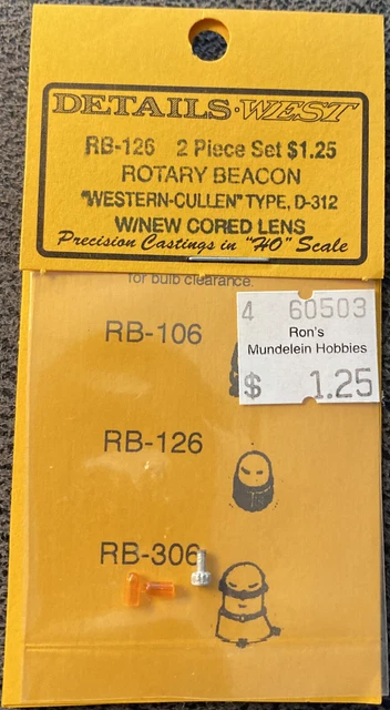 DETAILS WEST - HO Scale - RB-126 - Rotary Beacon EUR 1,83 - PicClick FR