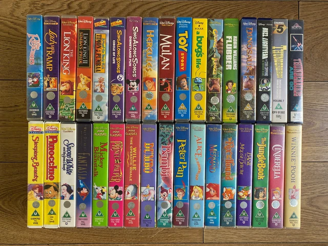 VHS JOB LOT Bundle Disney Animations Cartoons 34 Movie Tapes. £12.00 ...