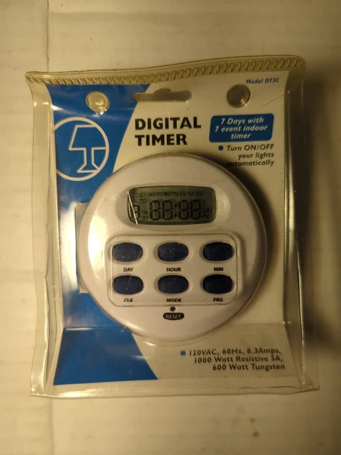 INTERMATIC DIGITAL TIMER Model DT3C / TM 012 Sealed New $14.99 - PicClick