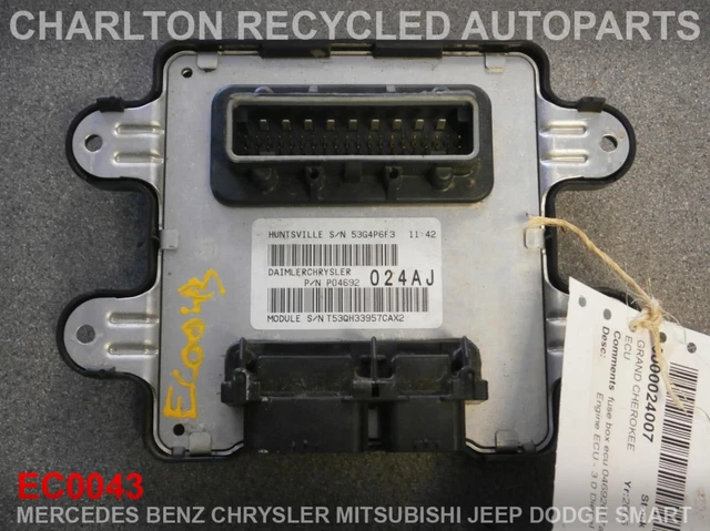 JEEP GRAND CHEROKEE Mk3 3.0Crd Fusebox Module Bcm P04692017Aj 2005-2011 ...