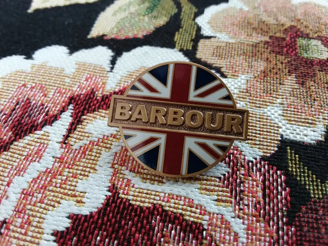 A GENUINE LIMITED Edition Barbour Union Jack Pin Badge £16.95 - PicClick UK