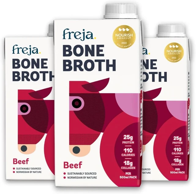 BEEF BONE BROTH | Grass-Fed | Collagen, Protein & Amino Acids | Low ...