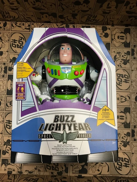 DISNEY STORE BUZZ Lightyear Interactive Talking Action Figure toy story ...