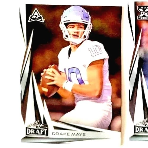 DRAKE MAYE, BROCK Purdy, Young, Stroud, Njigba 2023 Leaf Draft Full ...