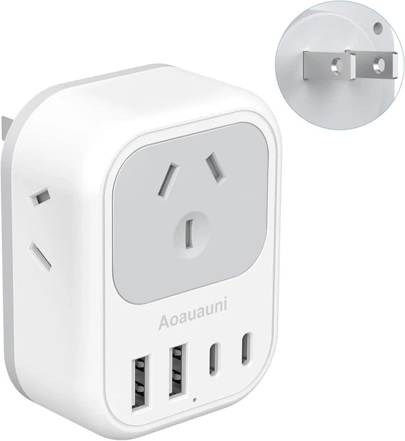 JAPAN TRAVEL ADAPTOR, 7 in 1 Portable Japan Travel Plug Adapter, Type a ...