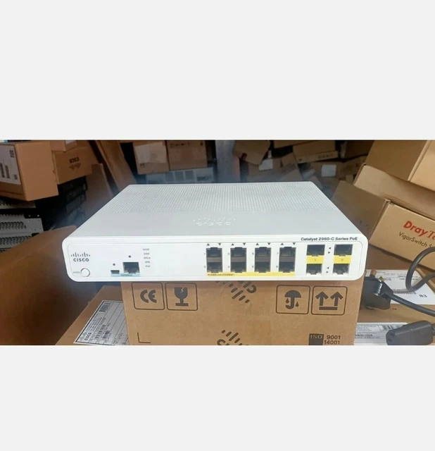 Cisco Catalyst 2960 C 8 Port Poe Ethernet Switch Ws C2960c 8pc L £79 99 Picclick Uk