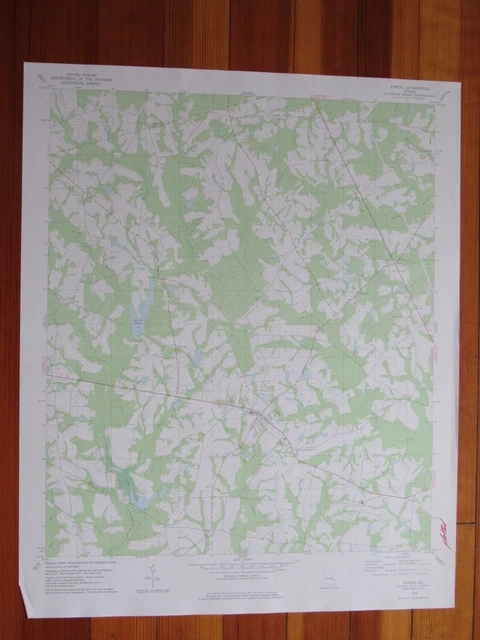 PORTAL GEORGIA 1978 Original Vintage USGS Topo Map $34.95 - PicClick