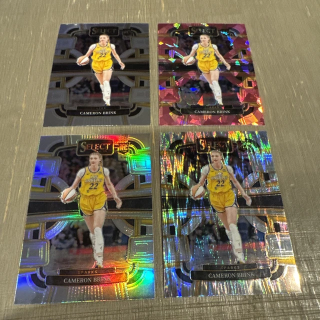 2024 WNBA PANINI Select Concourse Cameron Brink Pink Ice Silver Flash ...