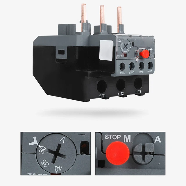 220V AC CONTACTOR For Delixi Motor Overload Protector JRS1Dsp-93-80~93 ...