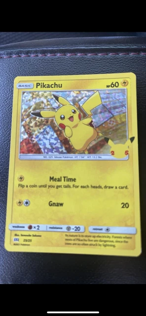 MCDONALDS HOLO PIKACHU Pokemon Card 25th Anniversary 2021 - Holo 25/25 ...