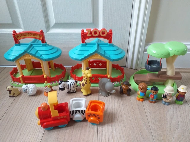 HAPPYLAND ZOO MONKEY Enclosure Pets Corner Train Animals Figures Bundle ...