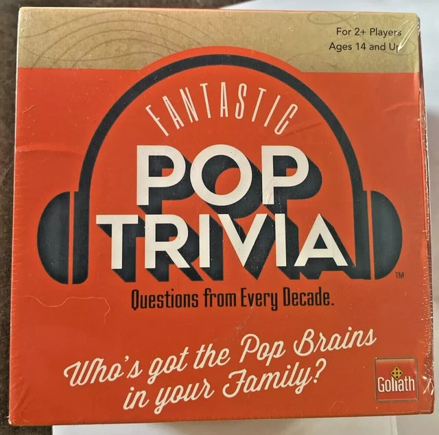 GOLIATH FANTASTIC POP Trivia Questions From Every Decade Fun Family ...