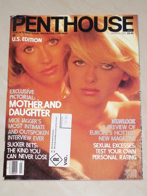 PENTHOUSE US MAGAZINE March 1985 - with Pet Carolyn Bosanko centrespread $16.99 - PicClick AU
