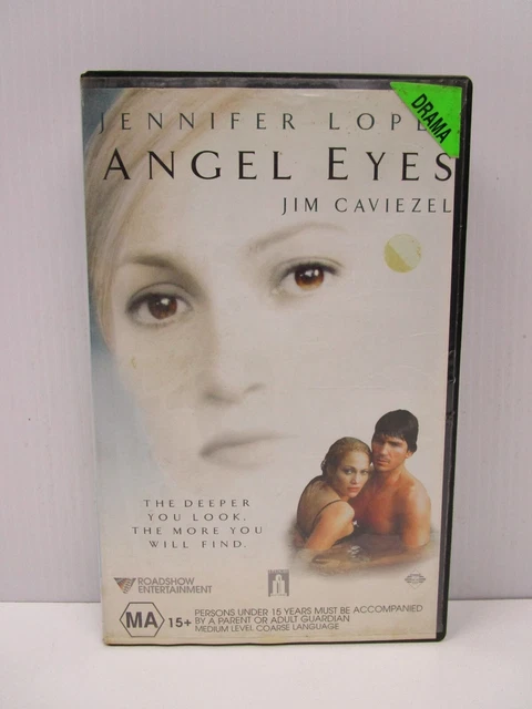 ANGEL EYES, JENNIFER Lopez, VHS Tape, Vintage Video, Movie, MA15+, 2001 ...