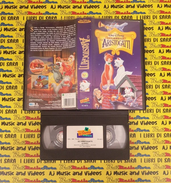 VHS FILM GLI ARISTOGATTI animazione 2000 WALT DISNEY VS 4810 classici ... VHS FILM GLI ARISTOGATTI animazione 2000 WALT DISNEY VS 4810 classici ...