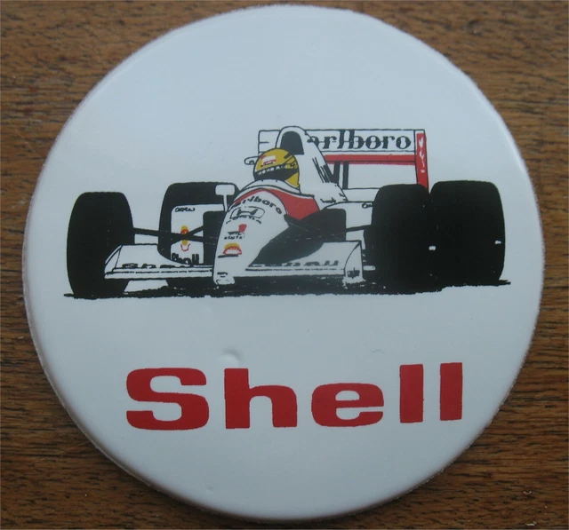 VINTAGE SHELL BADGE -McLaren Honda Mp4/6 - 1991 F1 World Champion ...