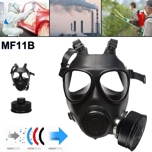 CHEMICAL FULL FACE Gas Mask Soviet Military Respiratory Face Protection ...