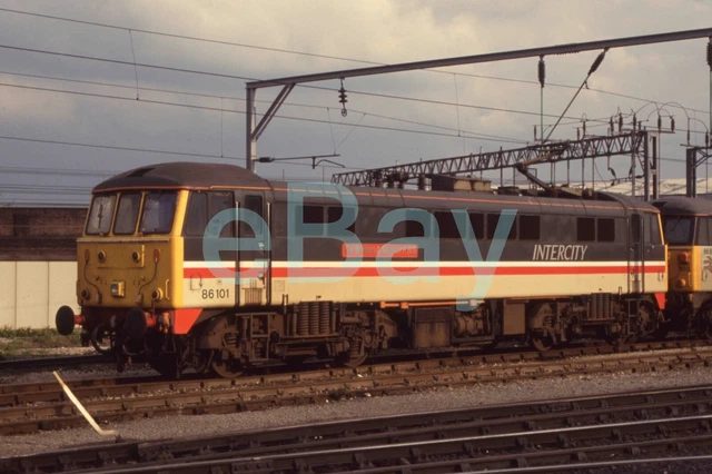 35MM RAILWAY SLIDE of Class 86 86101 @ Crewe Copyright to Buyer £4.99 ...