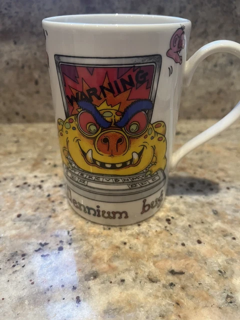 MILLENNIUM BUG CHERRY Denman Dunoon Stoneware 2000 Millenium Computer ...