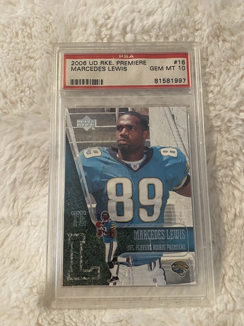 2006 UD ROOKIE Premiere Marcedes Lewis #16 Psa 10 Gem Mt Jacksonville ...