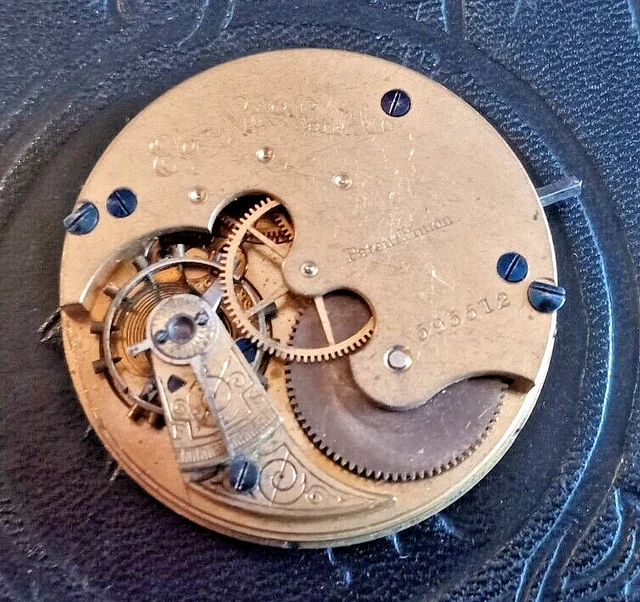 ELGIN 1879 POCKET WATCH MOVEMENT (7j 8s) Parts/Restore Grade 64 Model ...