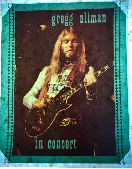 GREGG ALLMAN 80S Memorabilia Vintage retro tshirt transfer print,NOS ...