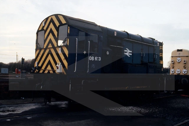 ORIG. 35MM SLIDE - Class 08 'BR Blue' 08613 - Springs Branch - 1993 (08 ...